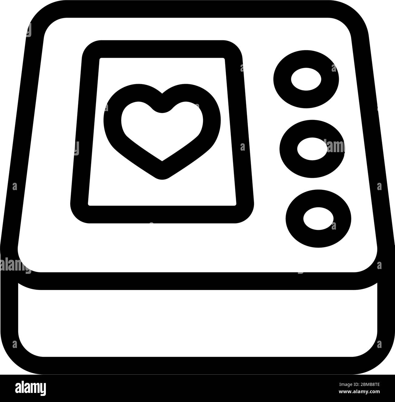 electric medical blood pressure monitor icon vector outline ...