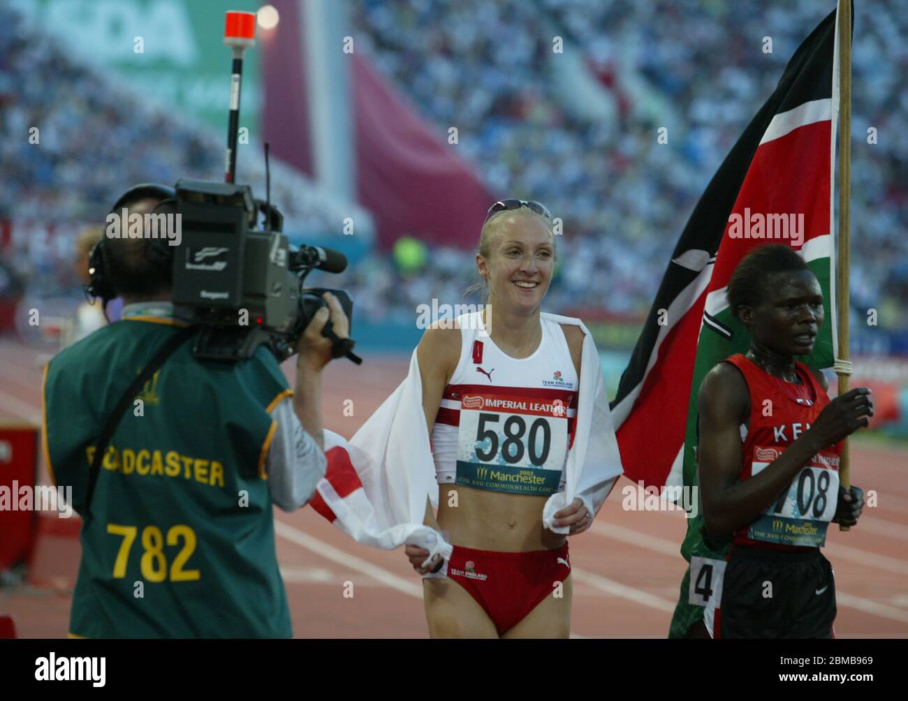MANCHESTER - JULY 28: Paula Radcliffe of England celebrates after ...
