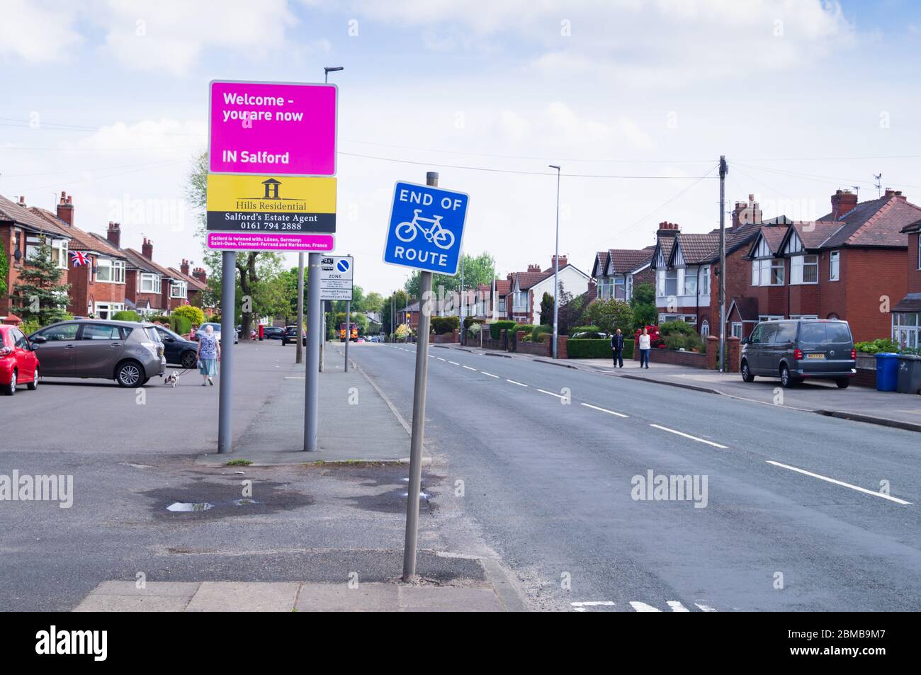 Welcome to salford sign hi-res stock photography and images - Alamy