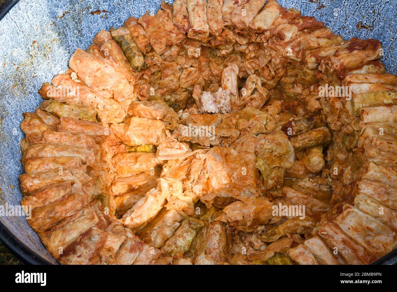 Romanian typical food named sarmale. Cabbage rolls with meat, rice and ...