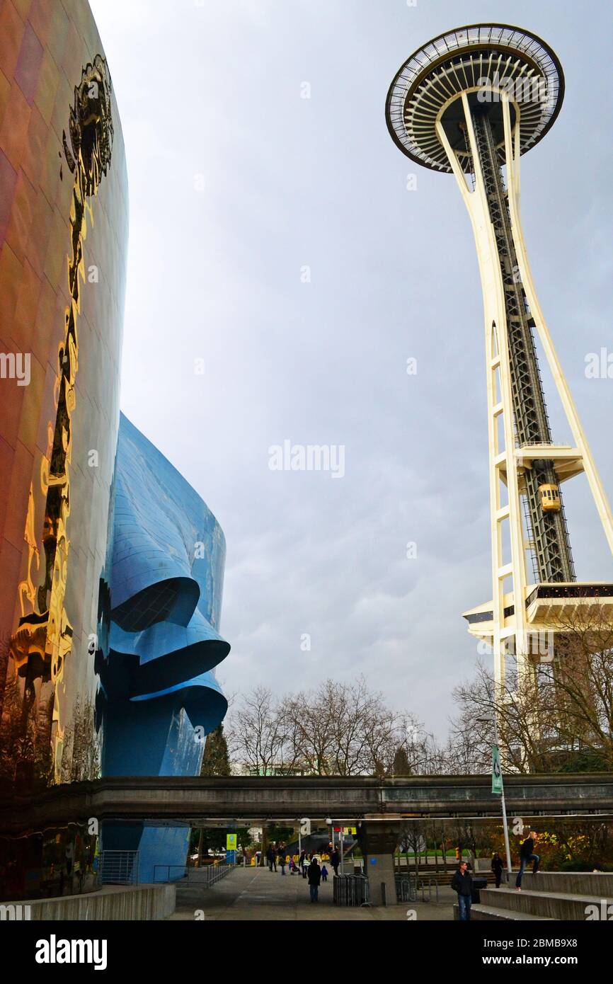 Seattle Monorail Entrance High Resolution Stock Photography and Images ...