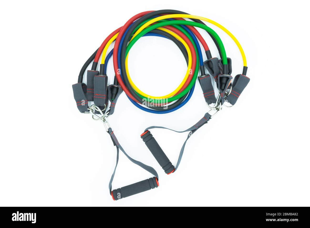 Fitness exercise resistance band Cut Out Stock Images & Pictures - Alamy