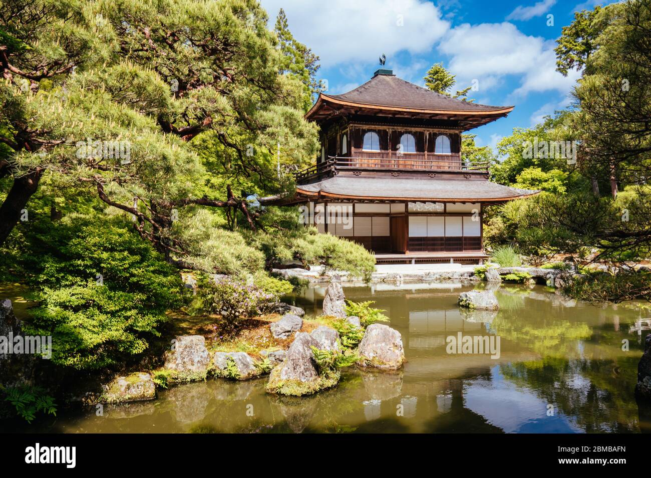 Silver Pavillion Ginkakuji Temple Kyoto Japan Stock Photo - Alamy