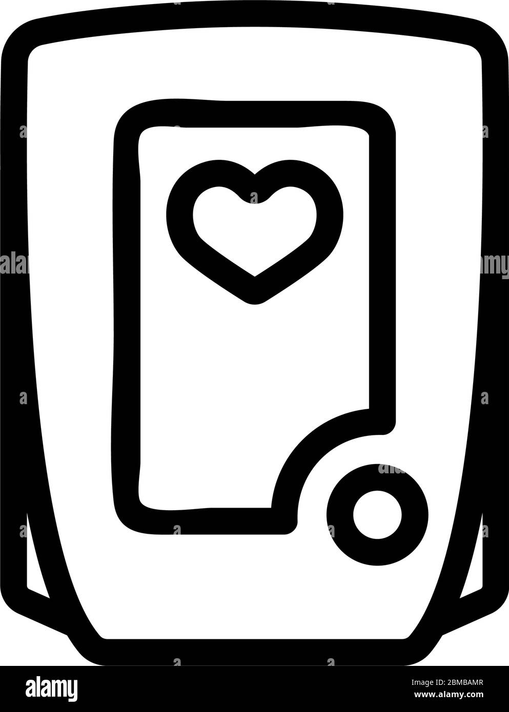 medical device for cardio icon vector outline illustration Stock Vector ...