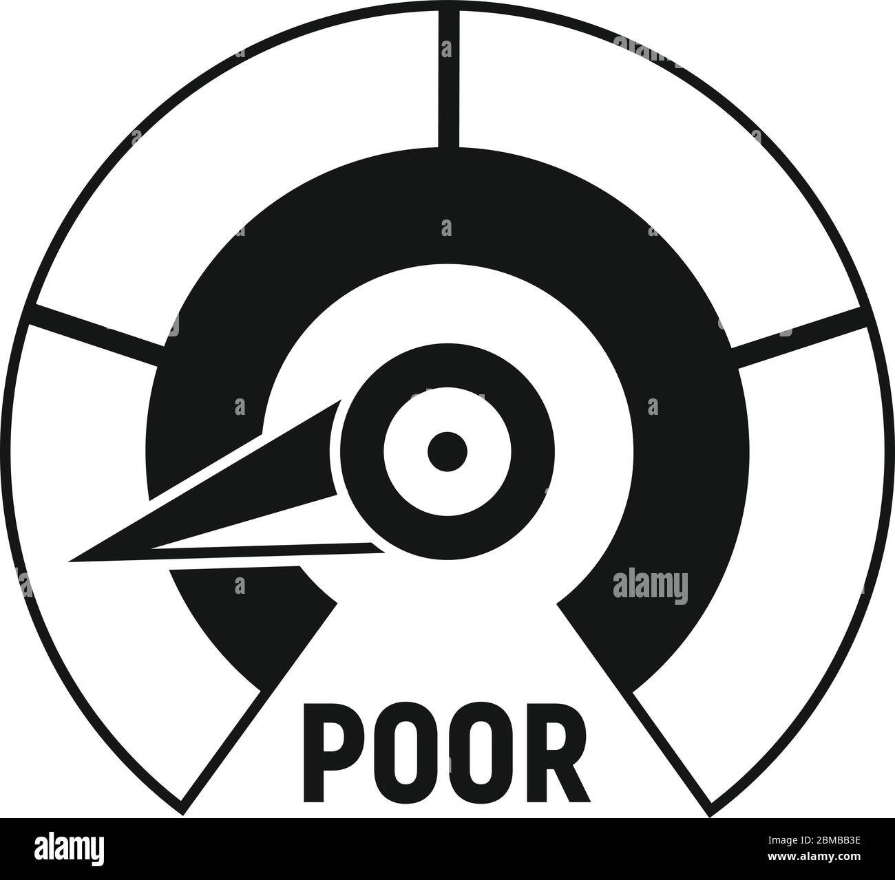 Low rate credit icon. Simple illustration of low rate credit vector ...