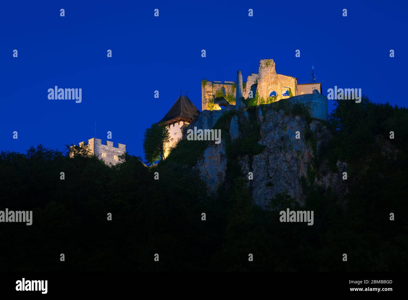 Old castle Celje, Stari grad Celje Stock Photo - Alamy