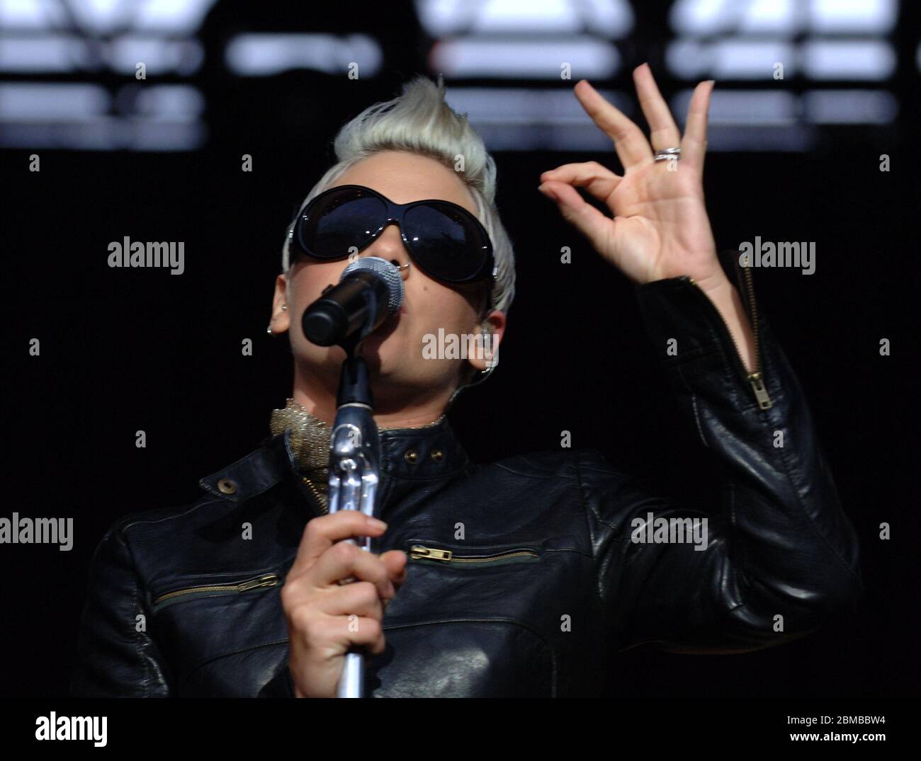 PINK - EDINBURGH, SCOTLAND - 15/07/2007 Thousands of fans turned up to ...