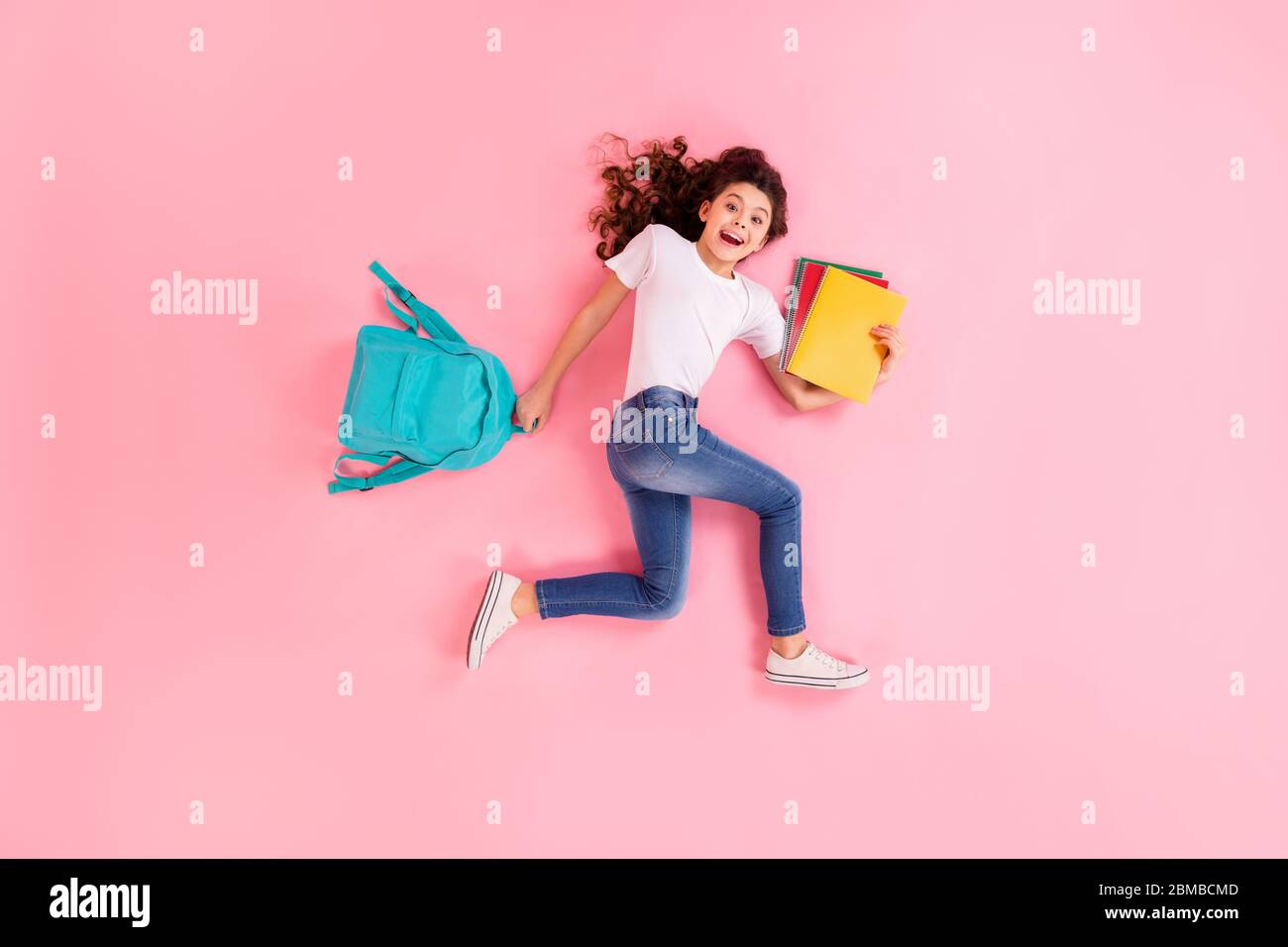 Top view above high angle flat lay flatlay lie concept full length body ...