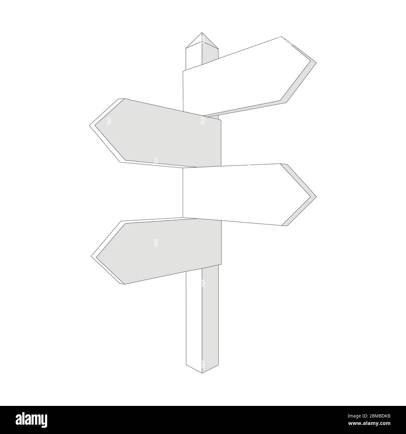 Directional sign Stock Vector Images - Alamy