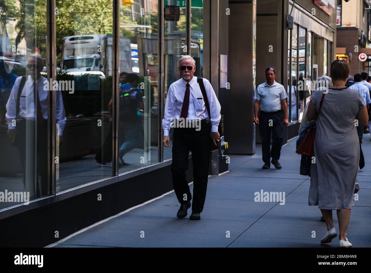 Busy Street Sidewalk