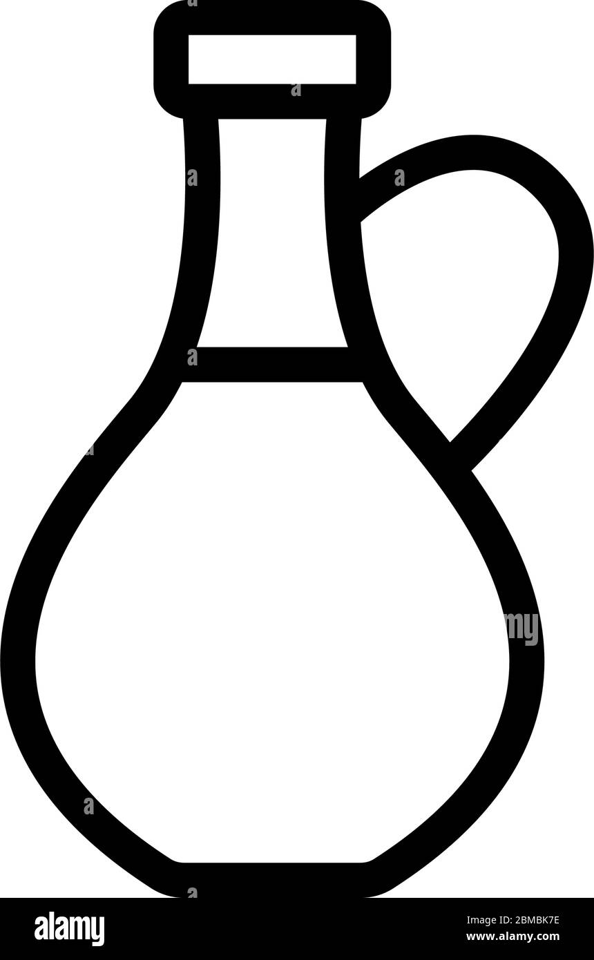 jug of sunflower oil icon vector outline illustration Stock Vector ...