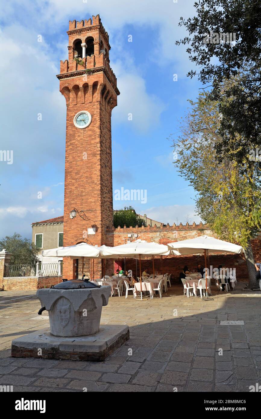 The Leaning Tower of Murano Stock Photo - Alamy