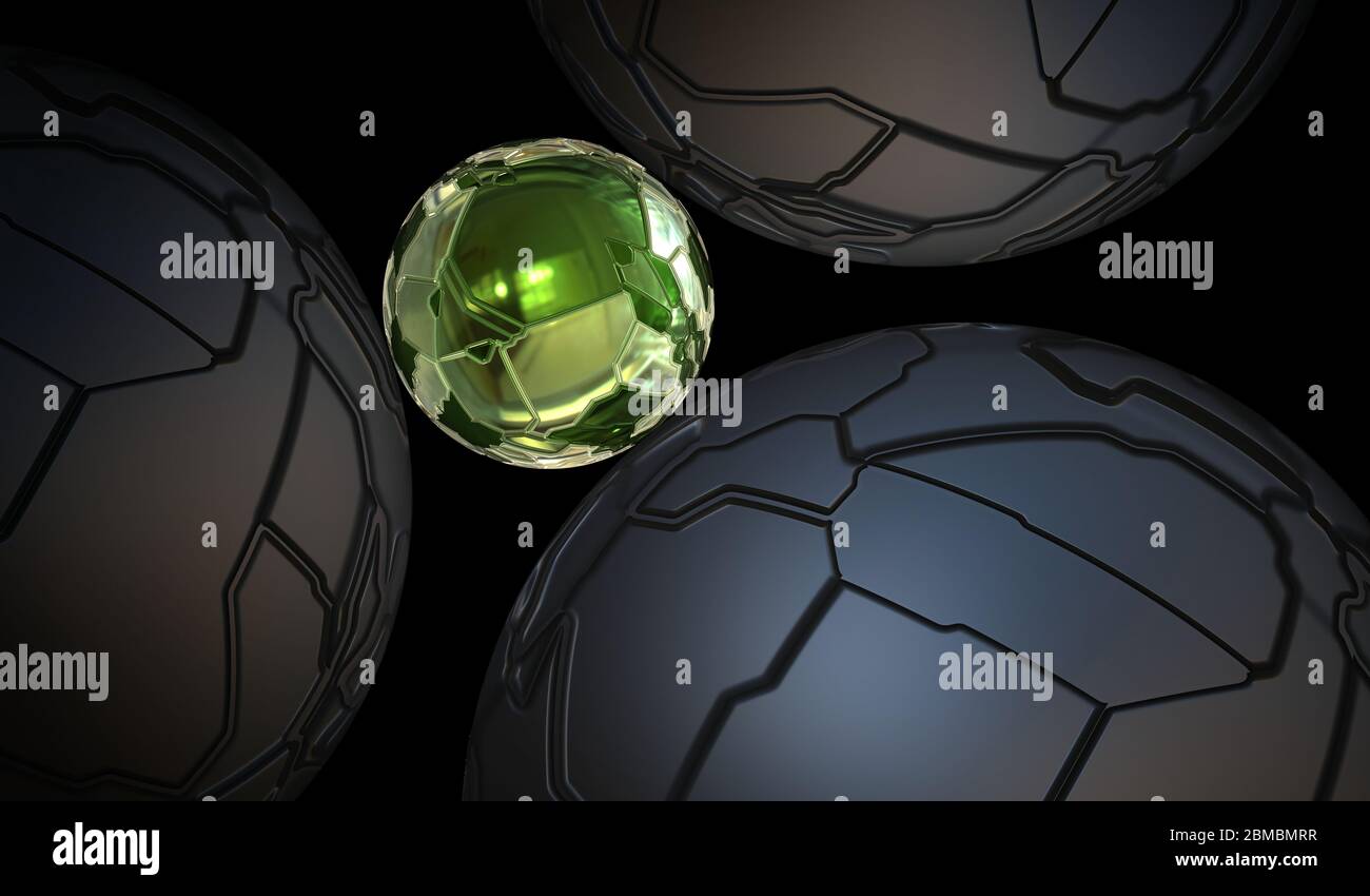 modern futuristic 3d globe spheres Stock Photo - Alamy