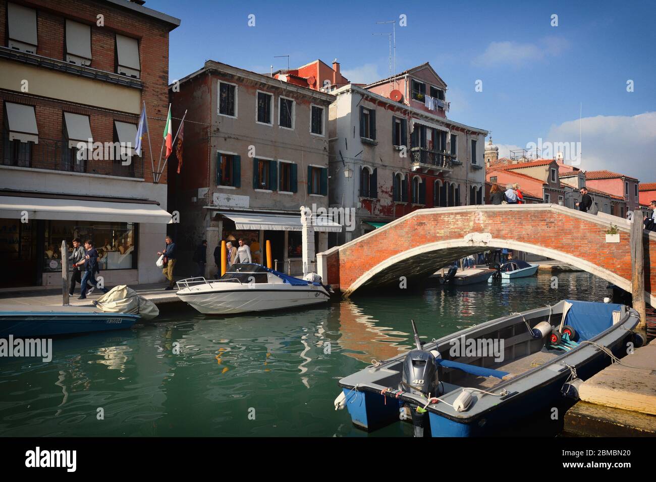 Small bridge in Murano, Italy Stock Photo - Alamy