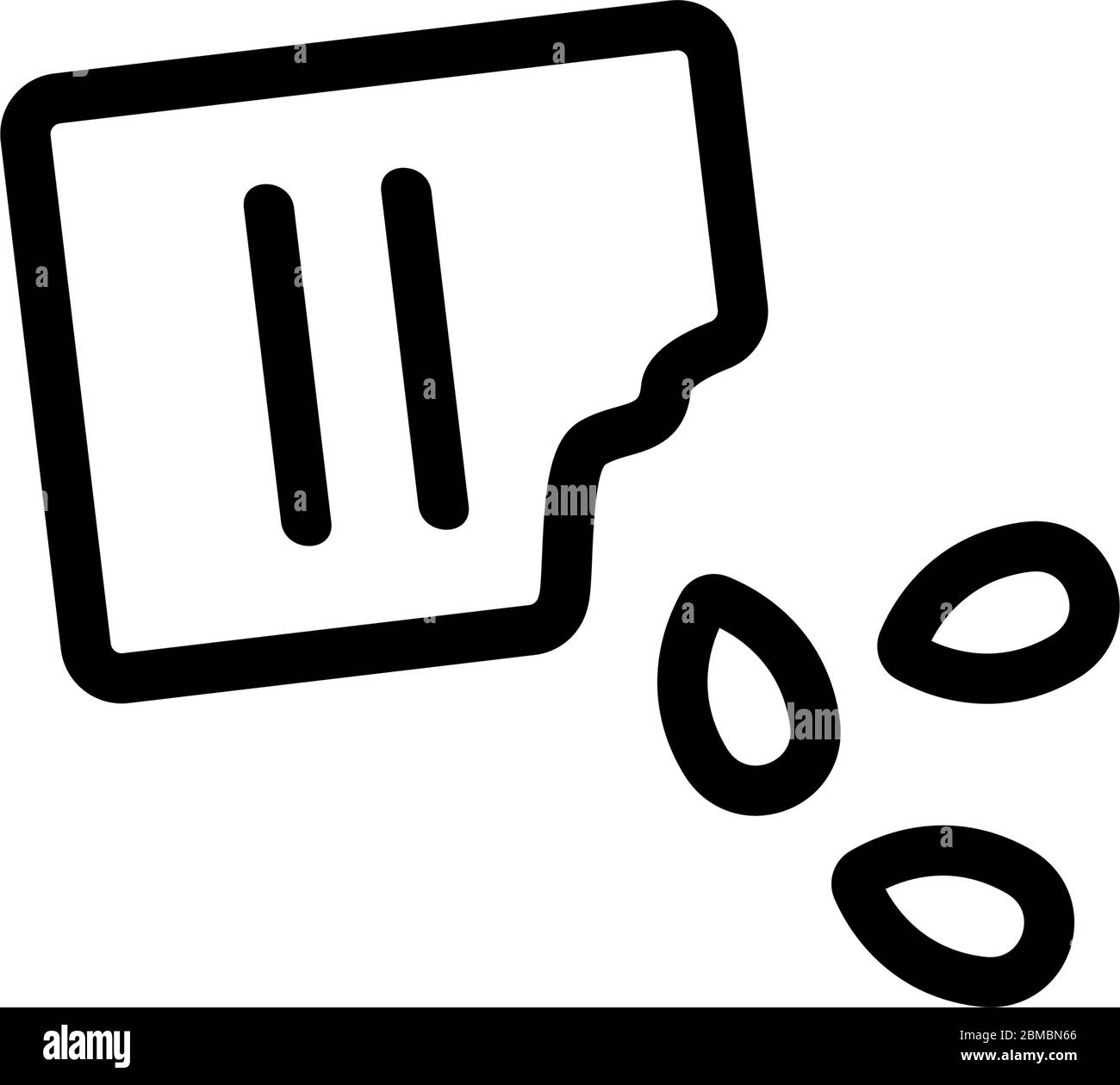 sow sunflower seeds icon vector outline illustration Stock Vector Image ...