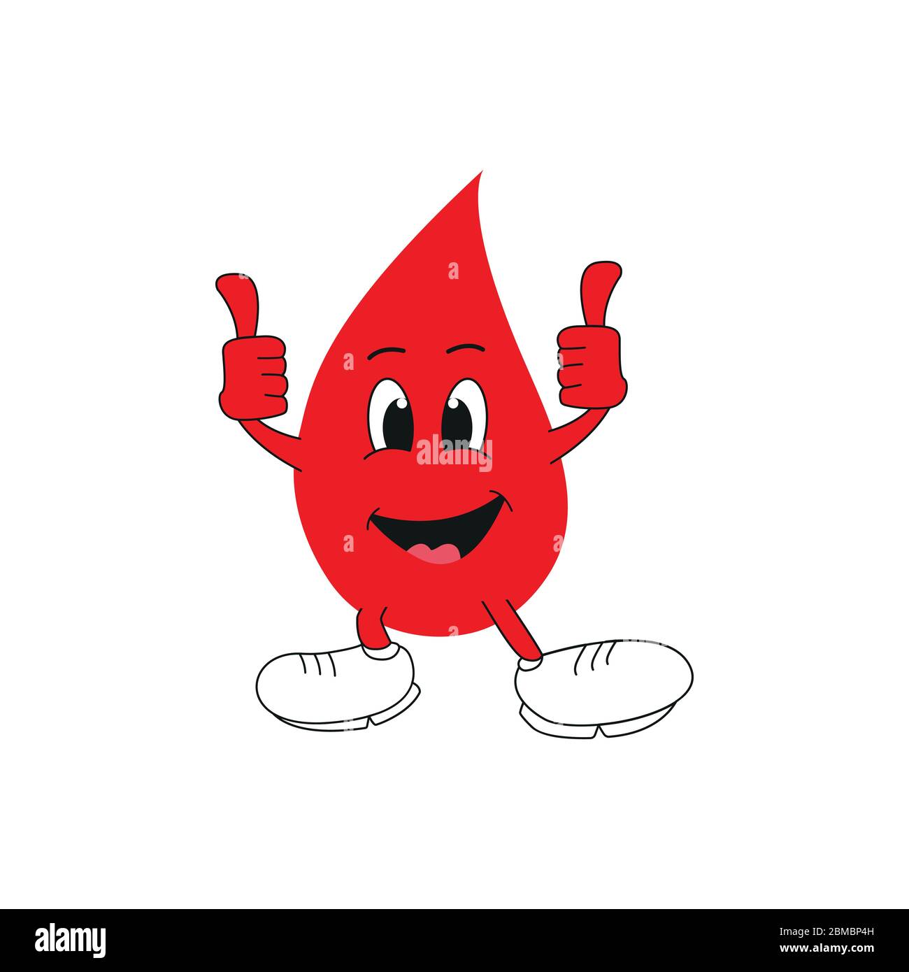This illustration depicts a blood mascot. This illustration is intended ...