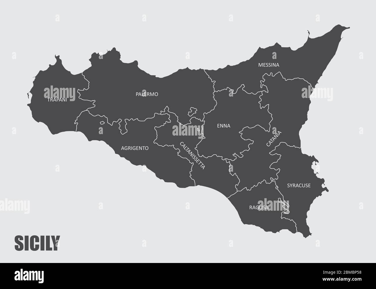 Messina map sicily hi-res stock photography and images - Alamy