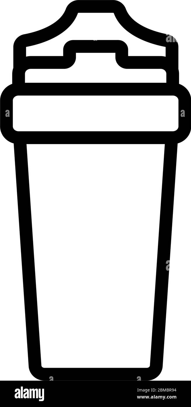 regular sports shaker icon vector outline illustration Stock Vector ...