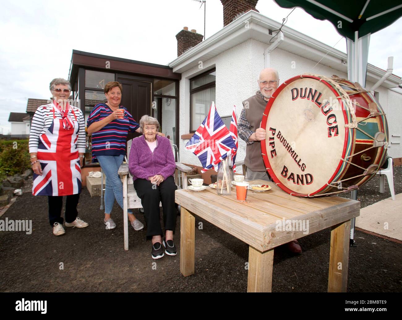 Bushmills, Northern Ireland 8th May 2020..RAF Vetran Colin Sinclair ...