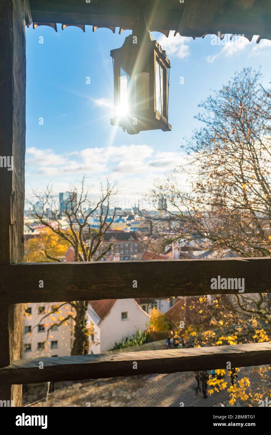 View from stable Tower and Town Wall Walkway by "Taani Kuninga Aed ...