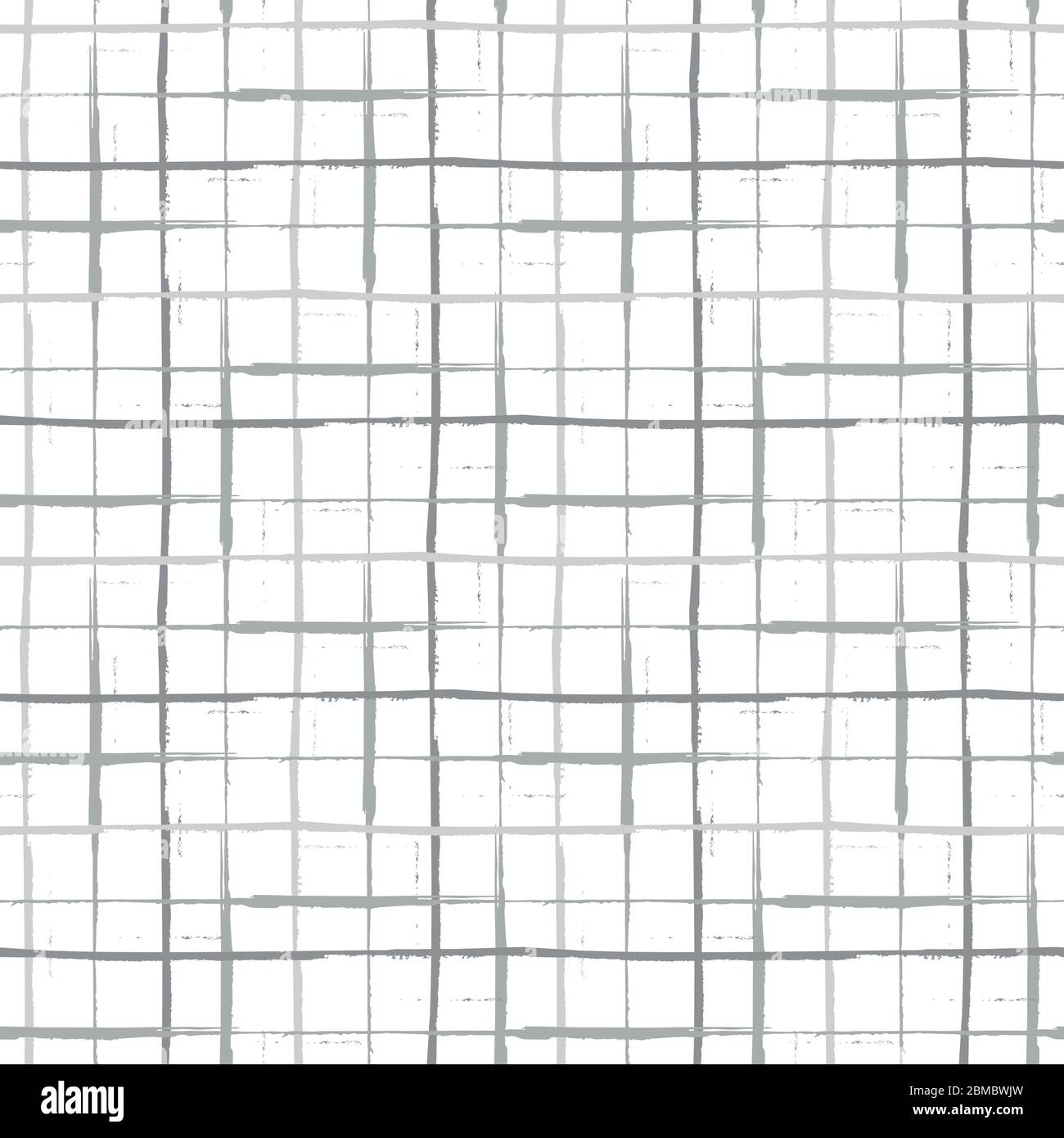 Grunge line vector seamless grid pattern background. Organic painterly ...