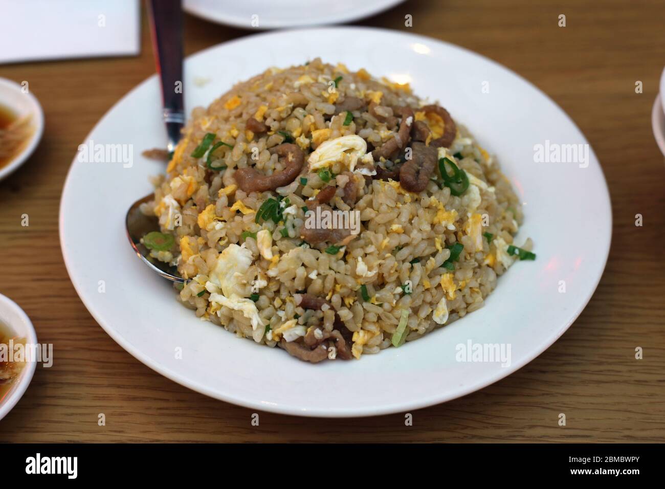 Fried brown rice with beef and vegetables in Din Tai Fung restaurant of ...