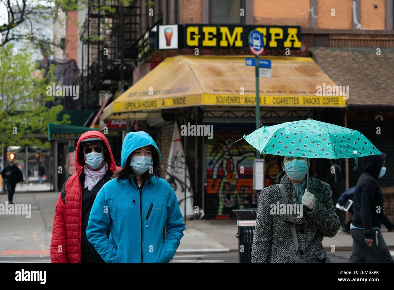 New York, NY, USA. 8th May, 2020. East Village's iconic Gem Spa, a ...