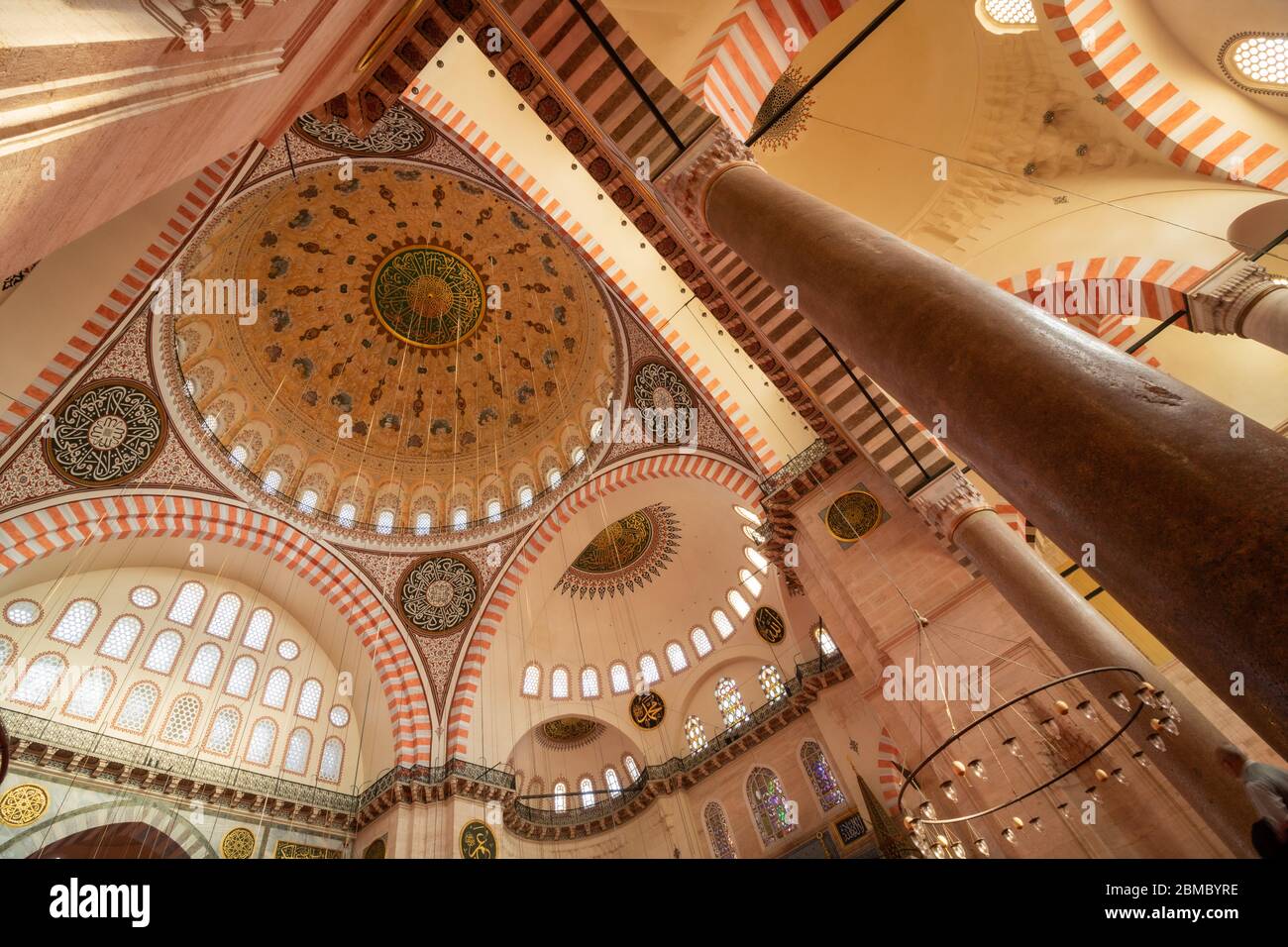 Interior of Suleymaniye Mosque in Istanbul Stock Photo - Alamy