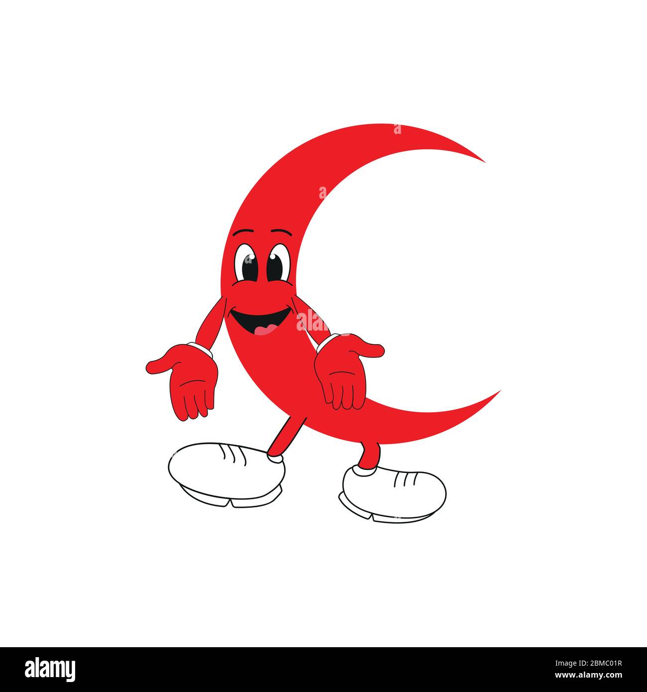 This illustration depicts the red crescent mascot. This illustration ...