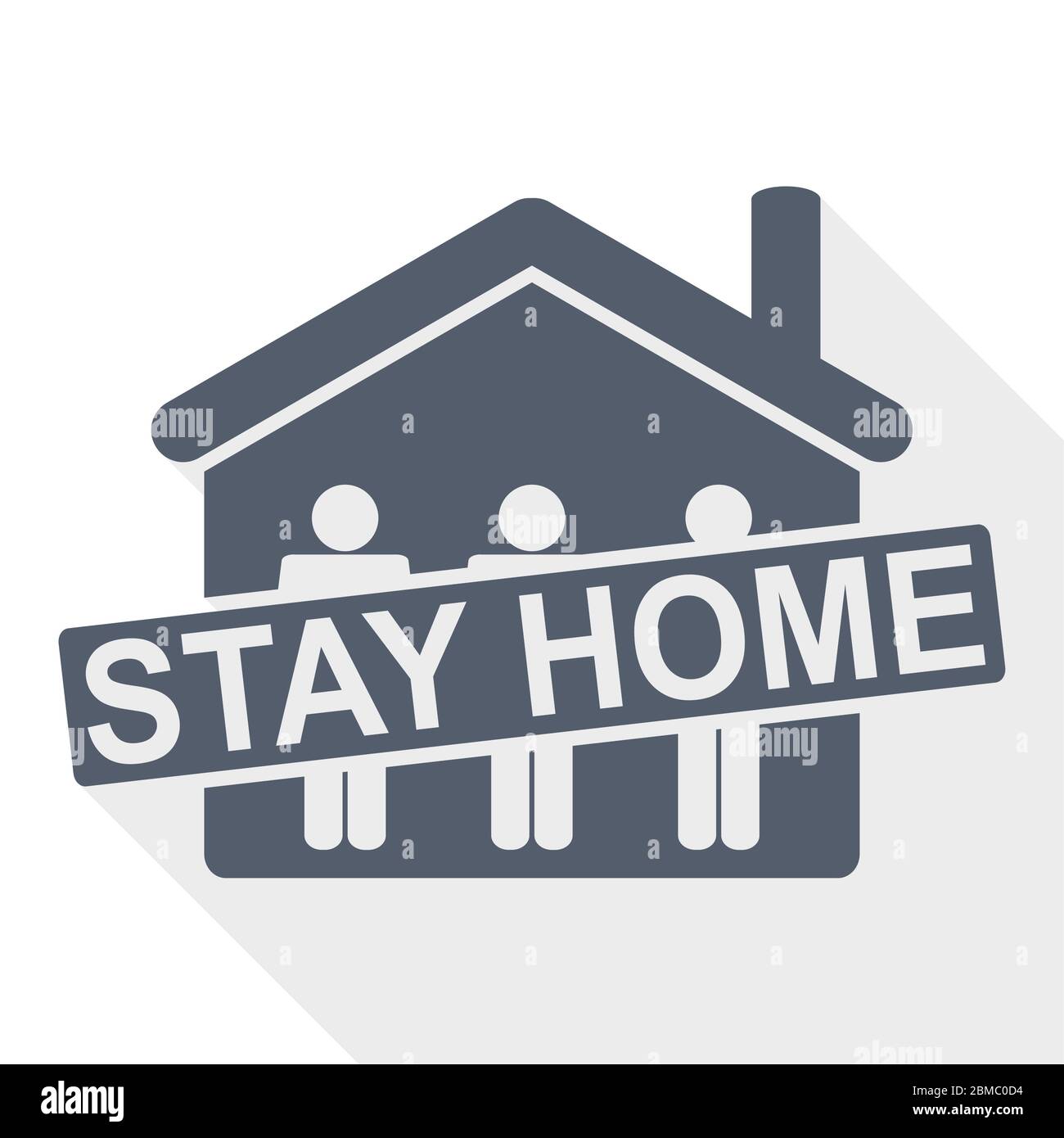 Stay hone vector icon, covid-19 pandemic concept illustration Stock ...