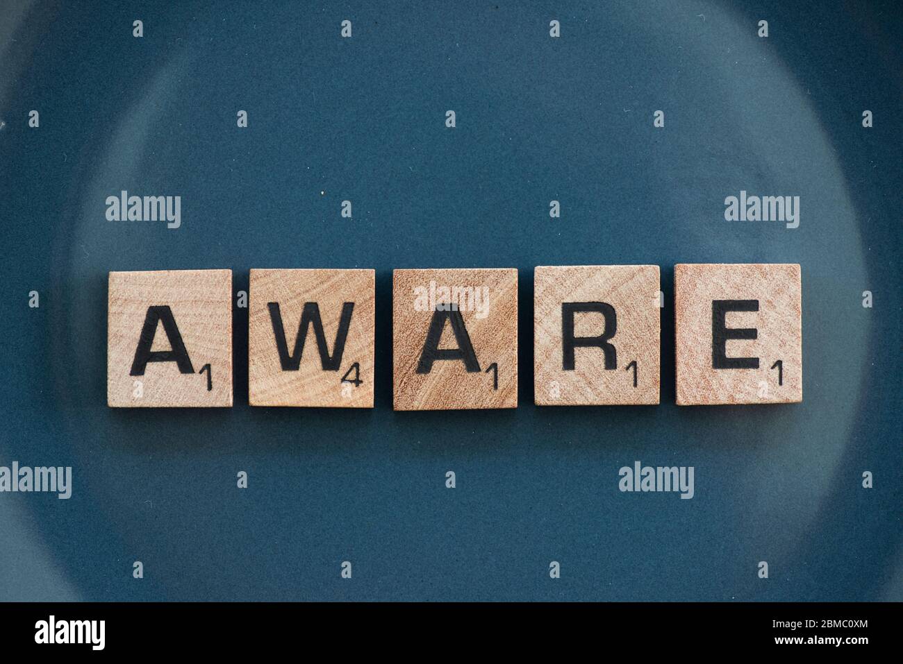 Image of word aware hi-res stock photography and images - Alamy