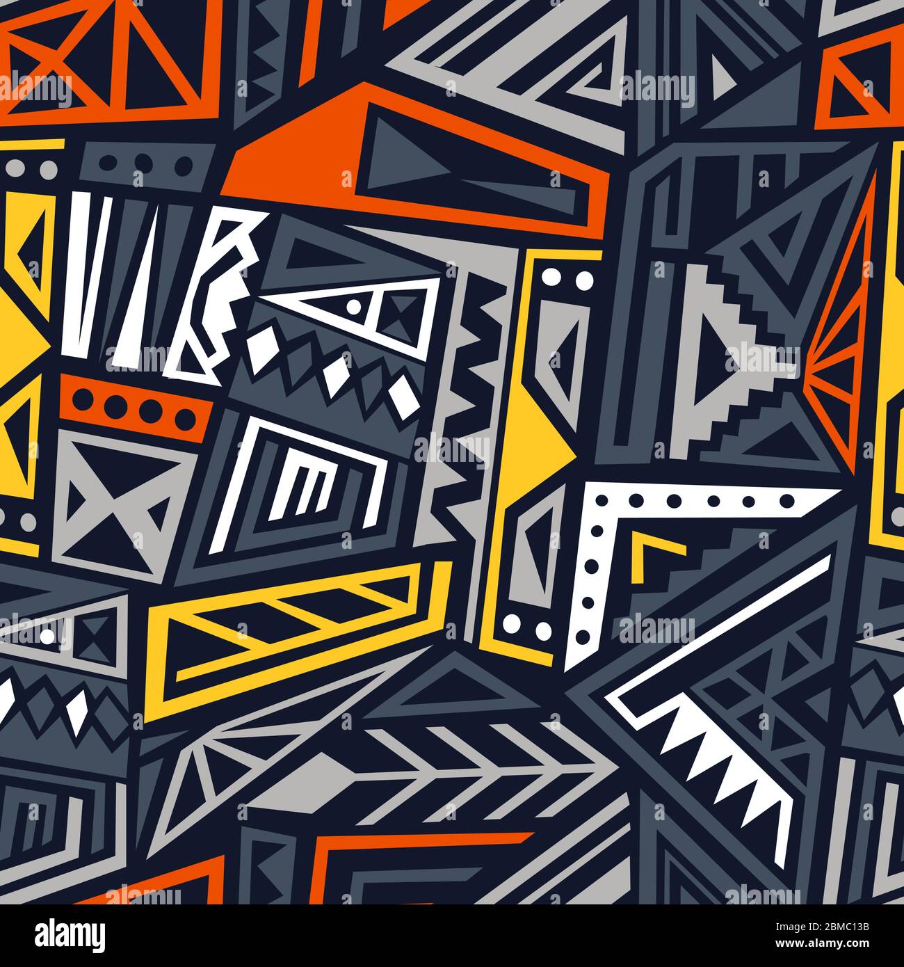 Boho style fashion pattern. Indigenous art texture. Seamless vector ...