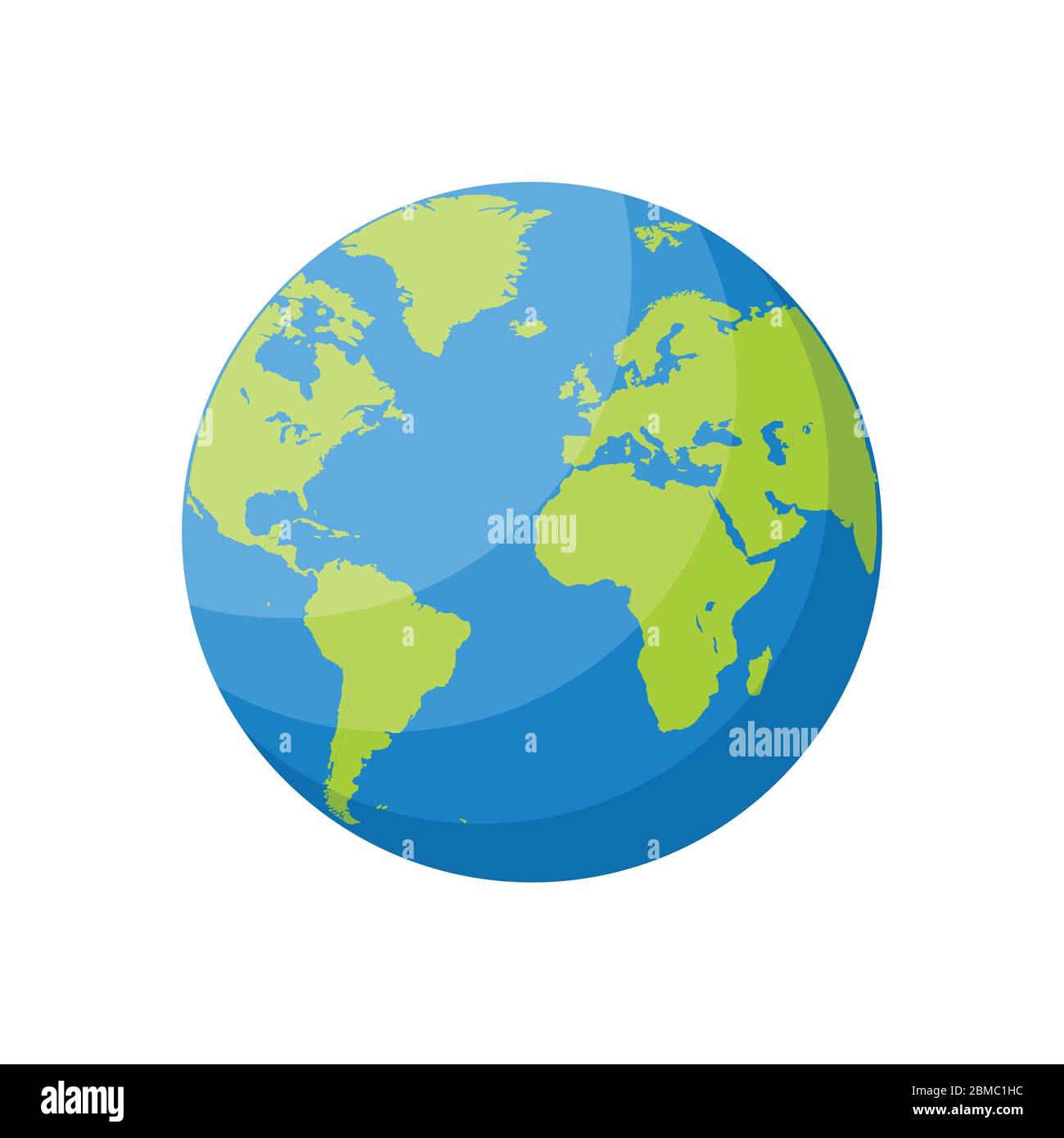 This illustration depicts the earth consisting of oceans and land ...