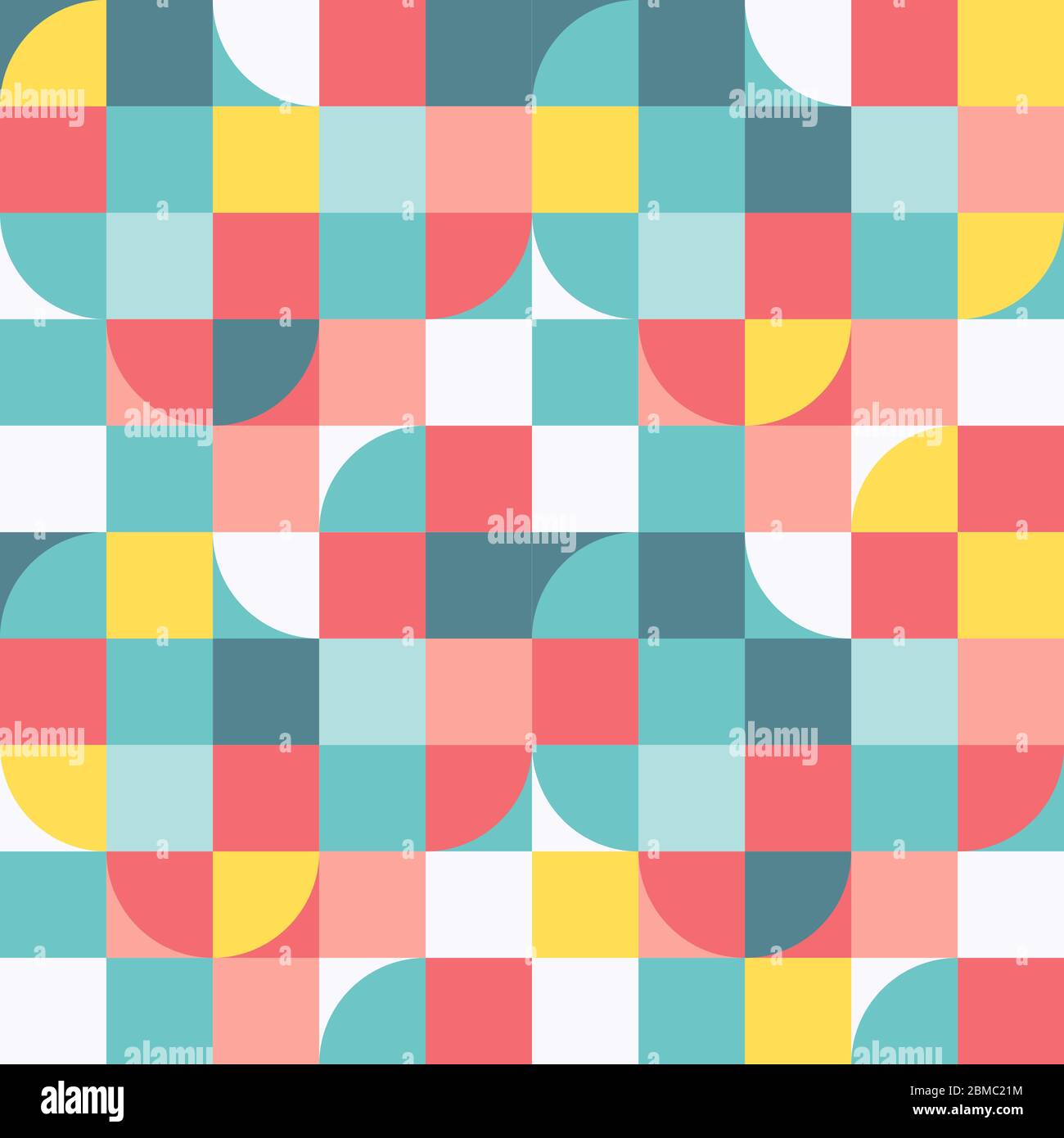 Simple geometric tiles vector texture. Nordic style colorful seamless ...