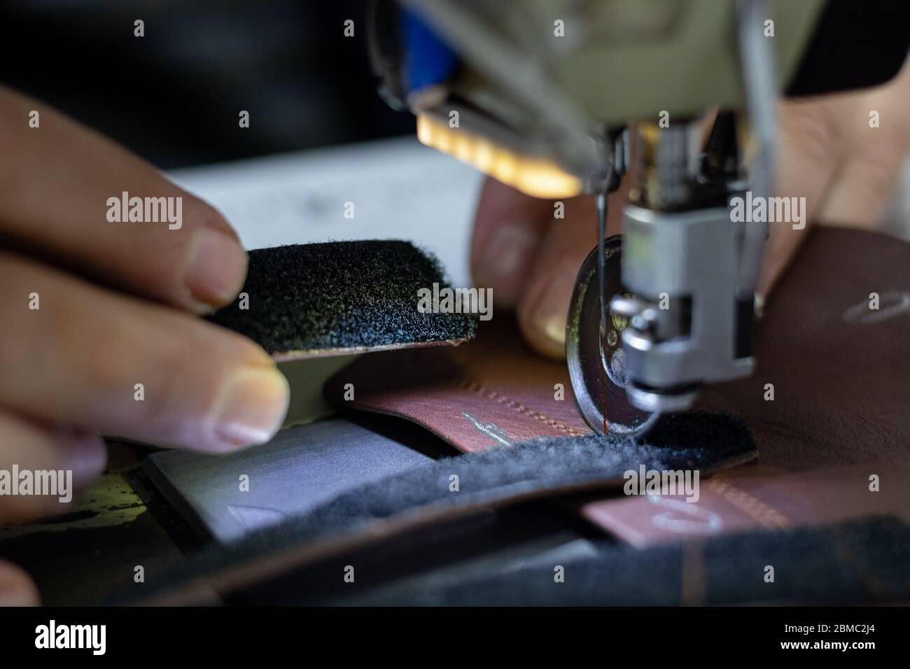 Traditional leather making process handmade hi-res stock photography ...