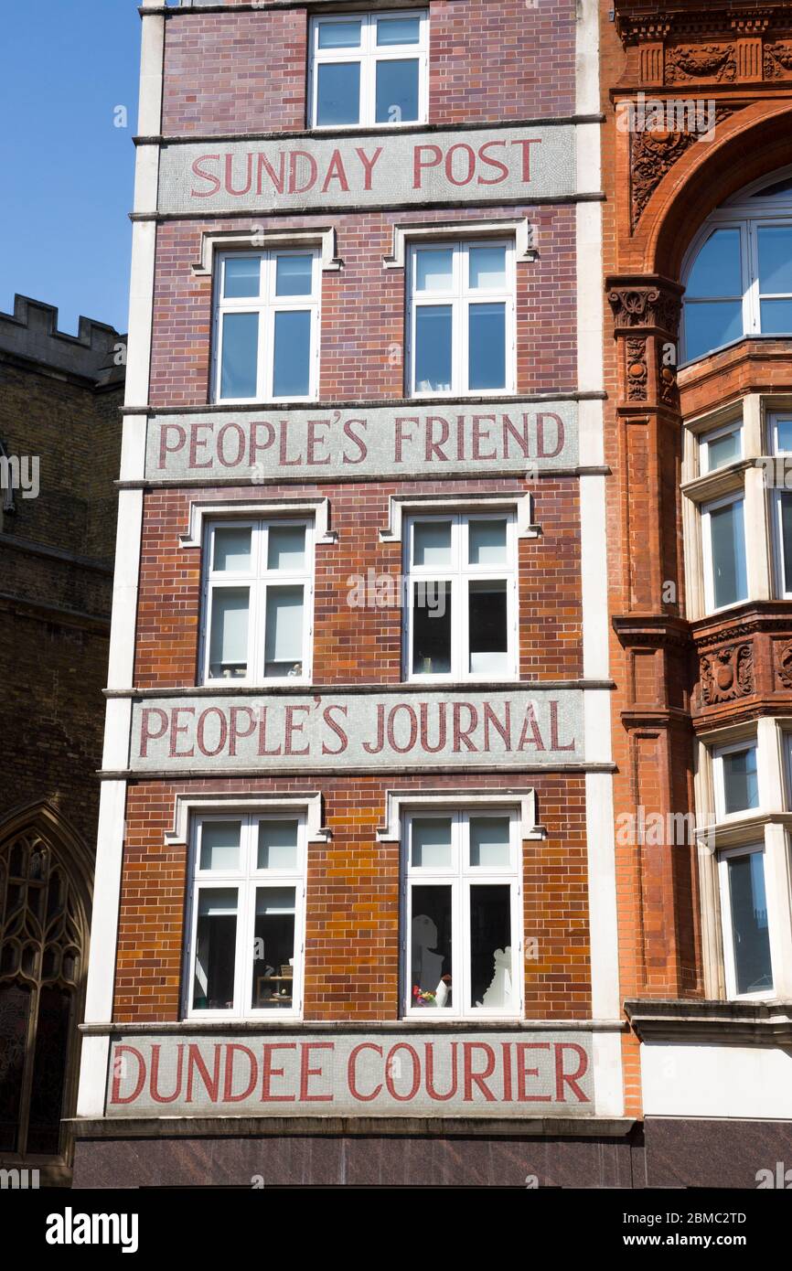 The London offices of newspaper publisher D.C. Thomson & Co. Ltd office ...