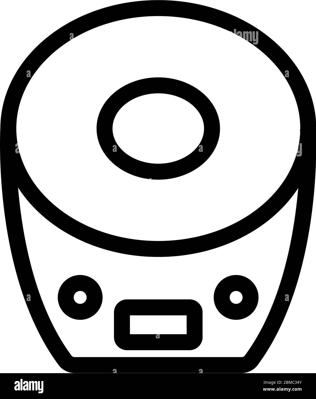 laboratory precision scales icon vector outline illustration Stock ...