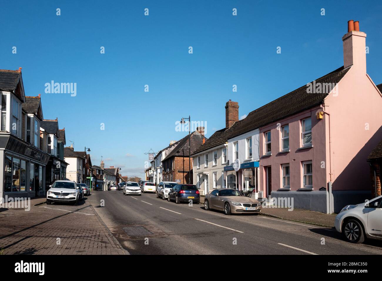 Henfield UK: The High Street Stock Photo - Alamy