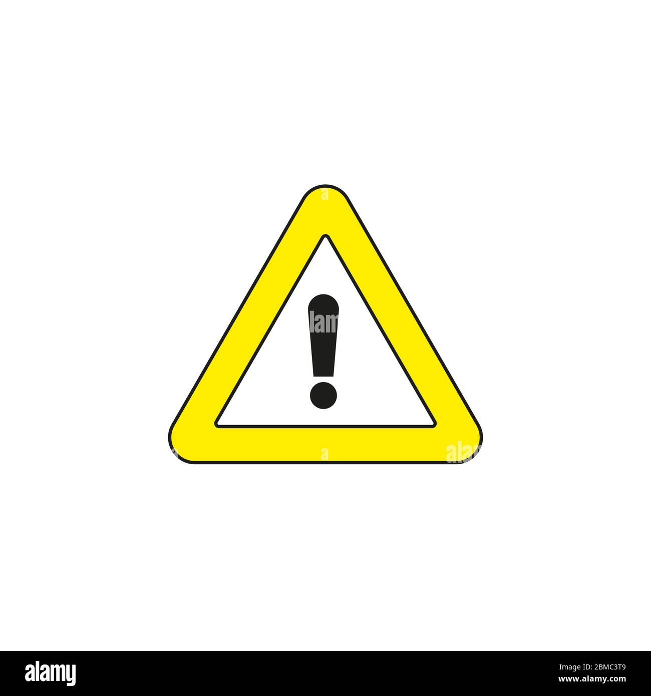Yellow Warning Sing. Concept of security and attention - Vektorgrafik ...