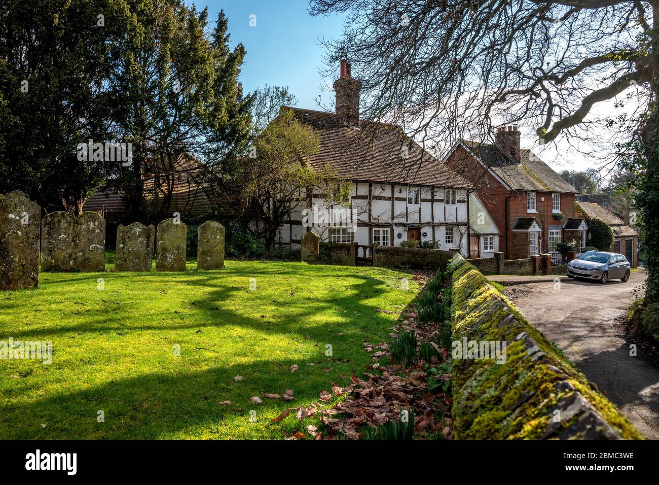 Henfield UK: The Old Tudor House Stock Photo - Alamy