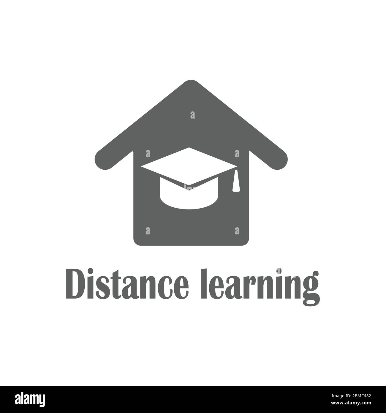 Distance learning vector icon, online study Stock Vector Image & Art ...