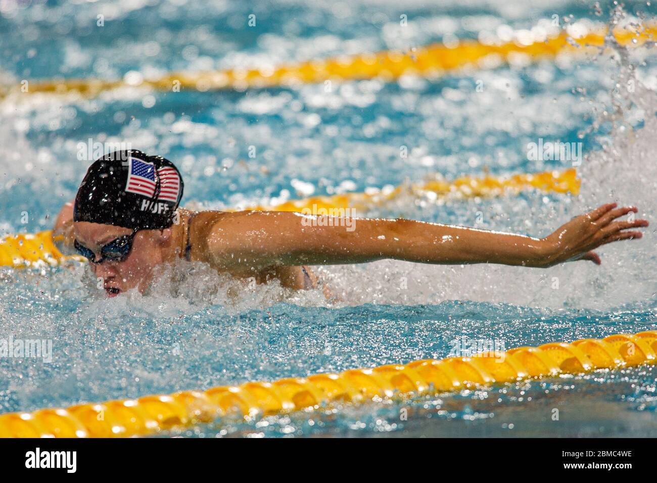 Katie Hoff (USA) competing in the Women's 200 metre individual medley ...