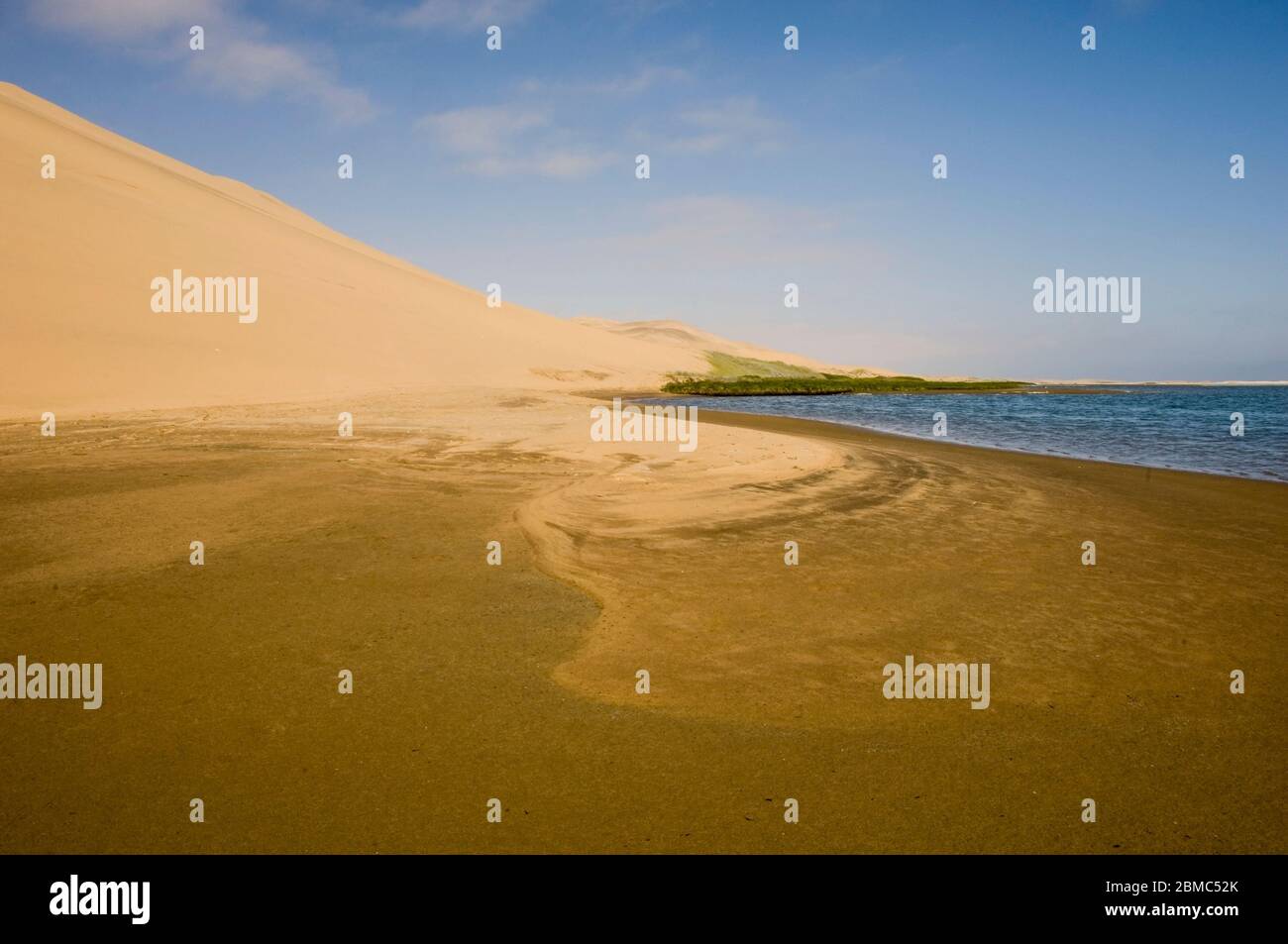 sand dunes of namib at ocean Stock Photo - Alamy
