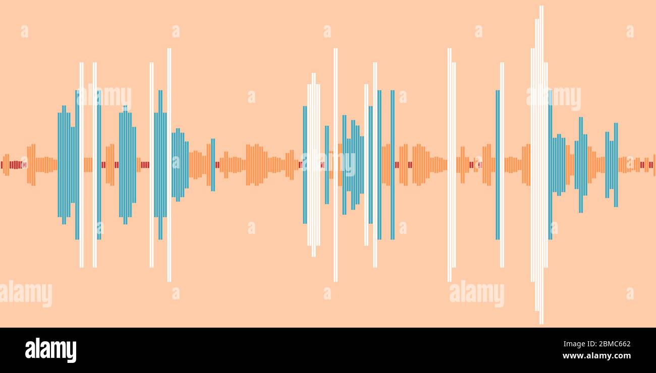 Audio sound wave graphics. Vector soundwave line equalizer graph ...