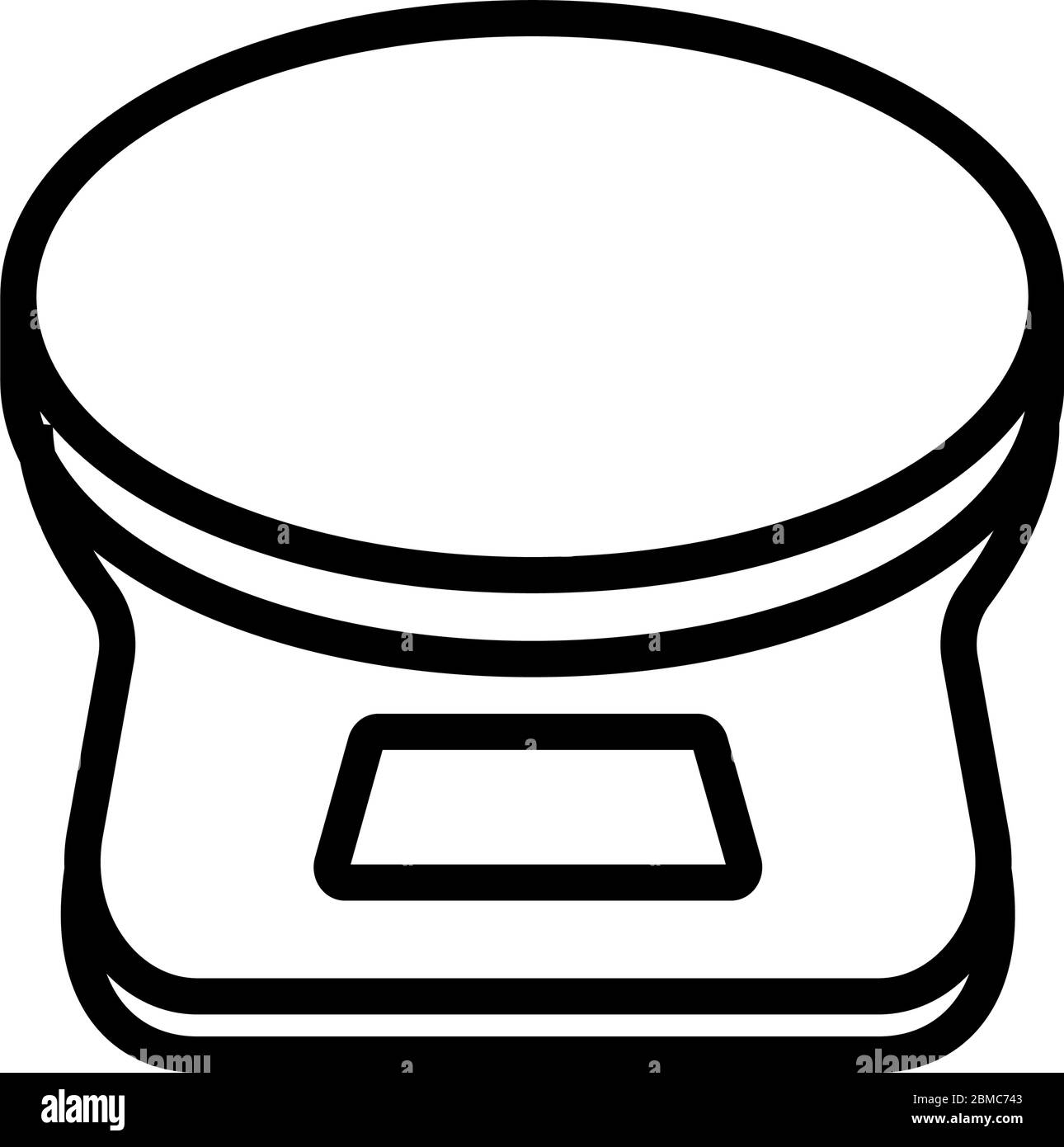 kitchen electric scales icon vector outline illustration Stock Vector ...