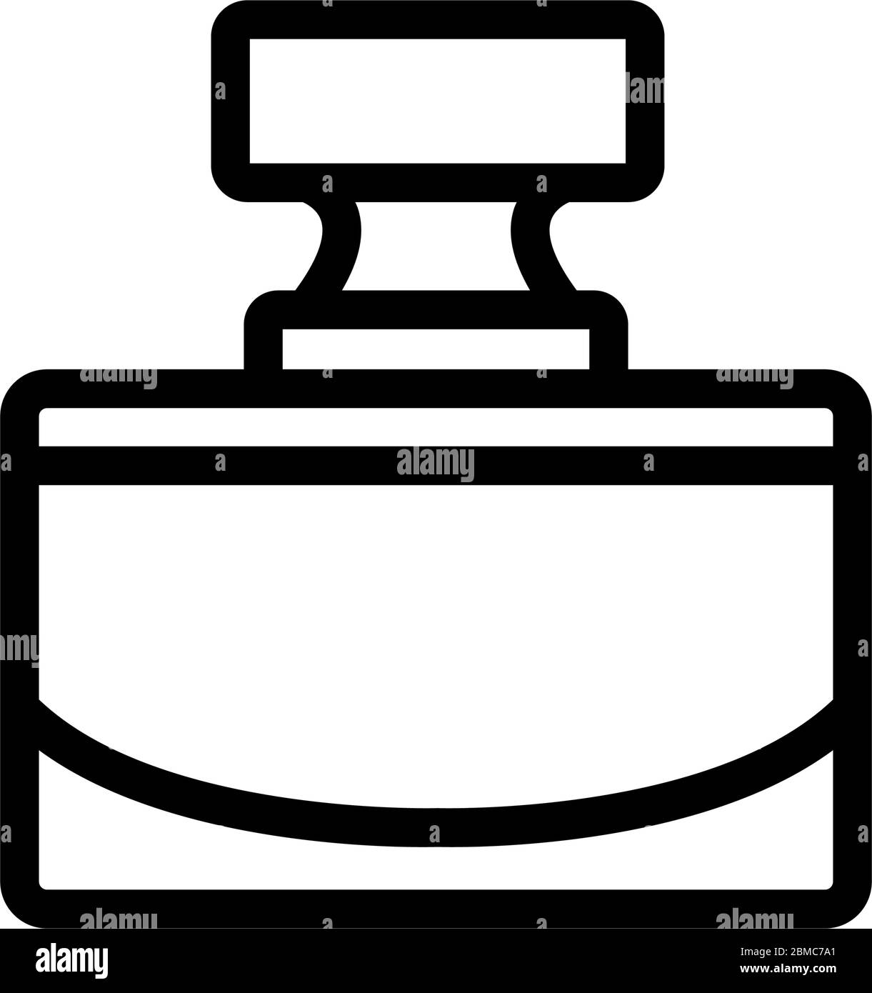 bottle perfume cologne icon vector outline illustration Stock Vector ...