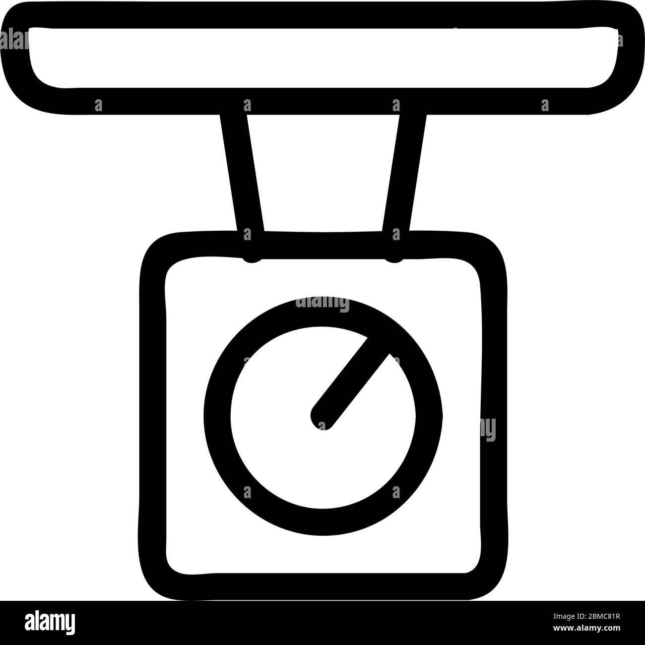 mechanical trade scales icon vector outline illustration Stock Vector ...