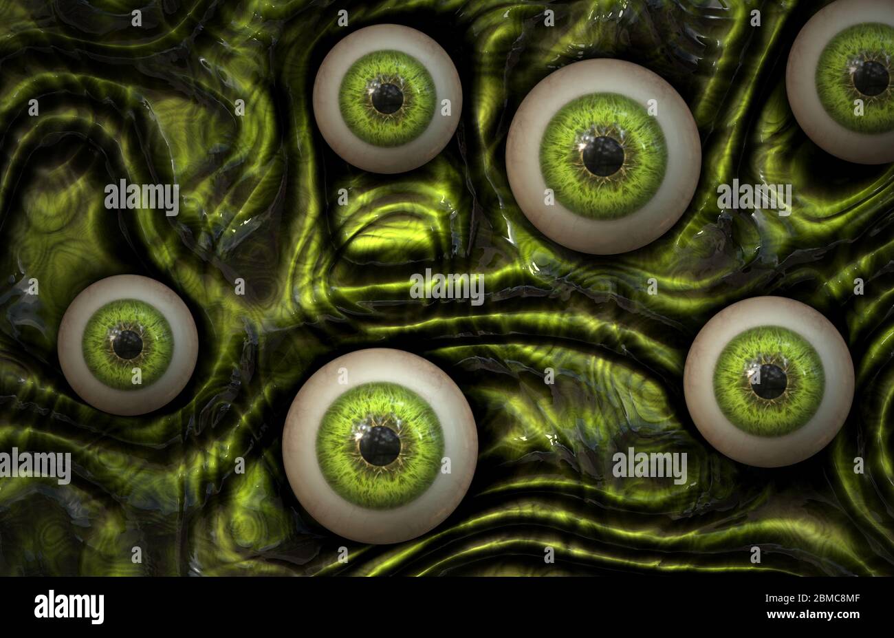 greepy strange human eyes on organic skin Stock Photo - Alamy