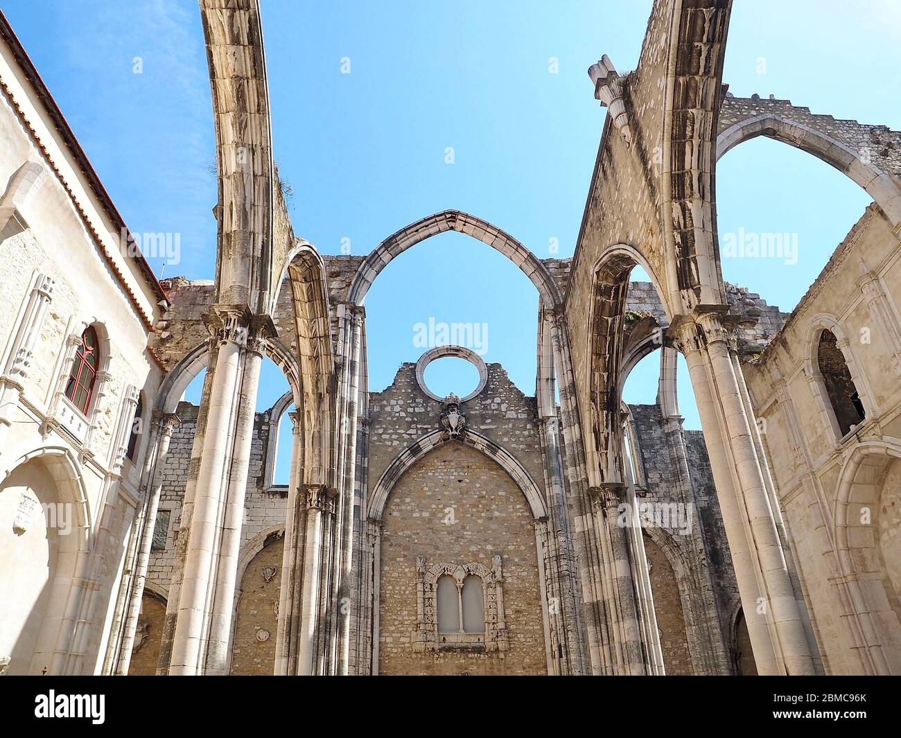Inside Carmo church and Convent in Lisbon in Portugal Stock Photo - Alamy