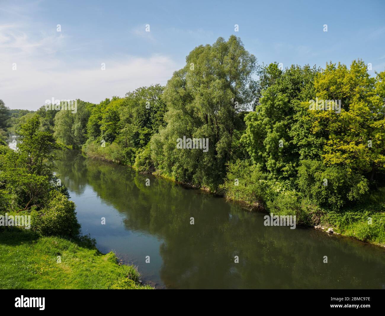 the river lippe in germany Stock Photo - Alamy